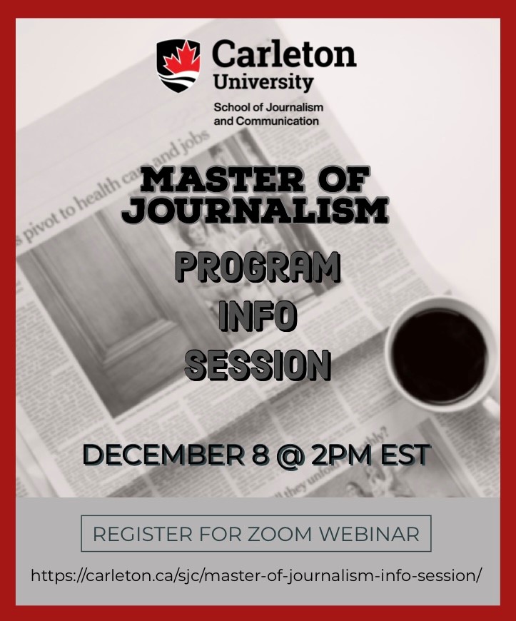 Masters of Journalism Information Session | Graduate Admissions