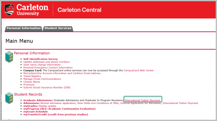 Additional Information for International Students - Graduate Studies